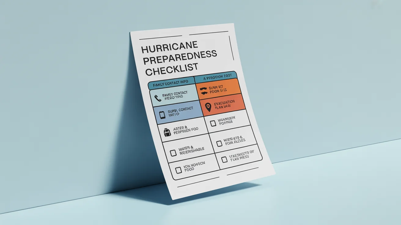 Free Hurricane Preparedness Worksheet Generator